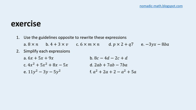 Grade 8 Simplifying Expressions and Solving Equations Cambridge [PPT ...