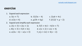 Grade 8 Simplifying Expressions and Solving Equations Cambridge [PPT] | PDF