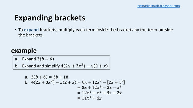 Grade 8 Simplifying Expressions and Solving Equations Cambridge [PPT]
