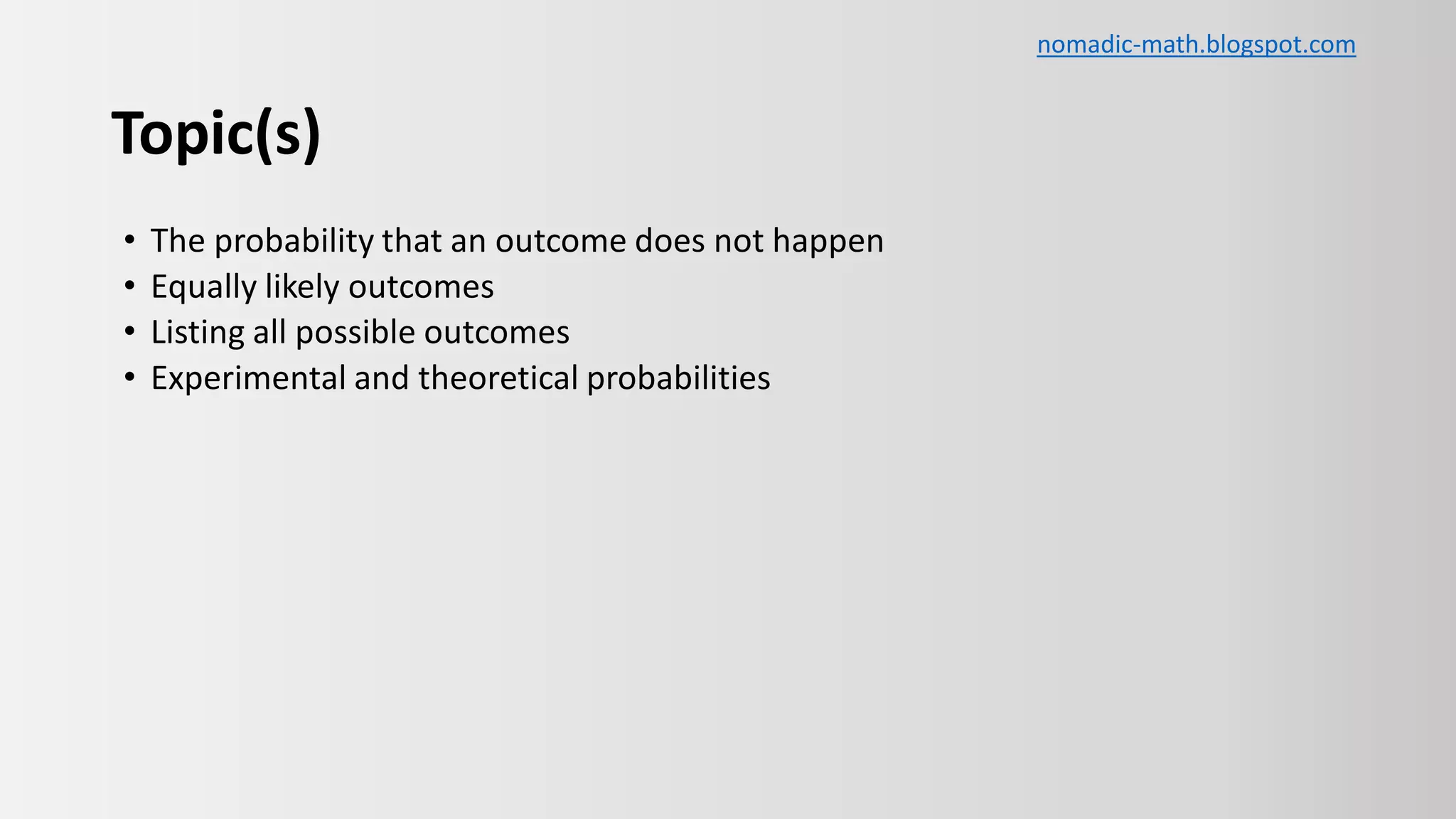Grade 8 Probability Cambridge [PPT] | PDF