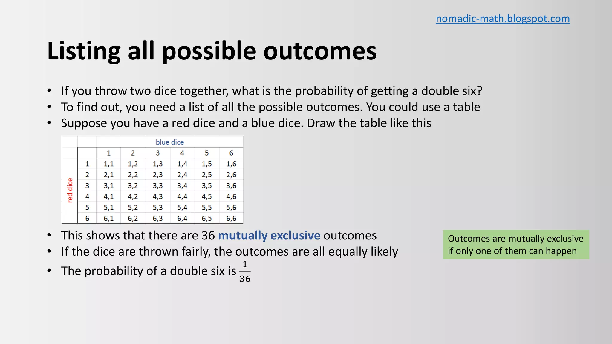 Grade 8 Probability Cambridge [PPT] | PDF
