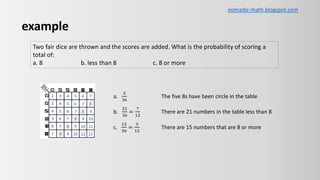 Grade 8 Probability Cambridge [PPT] | PDF