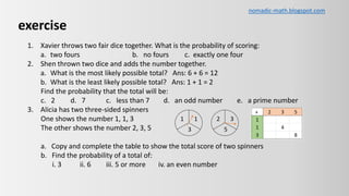 Grade 8 Probability Cambridge [PPT] | PDF