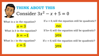 Illustrations of Quadratic Equations | PPT