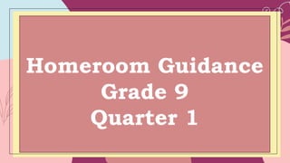 Grade 9 Homeroom Guidance on Child Rights and Responsibilities | PPT