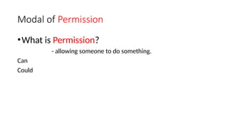 g9- modal verbs, prohibition, permission, obligation | PPTX
