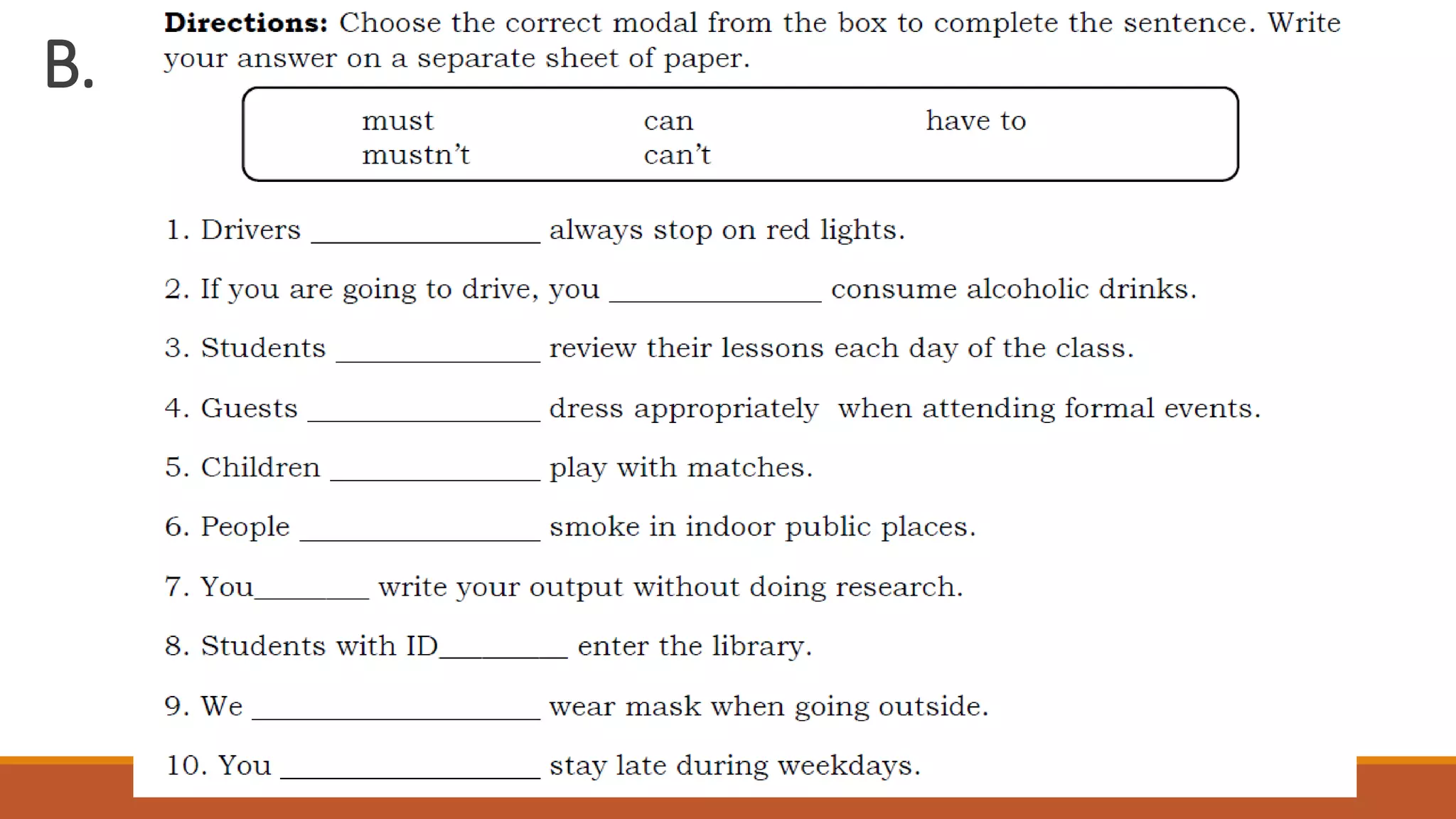 Expressing Permission, Obligation and Prohibition using Modals.pptx