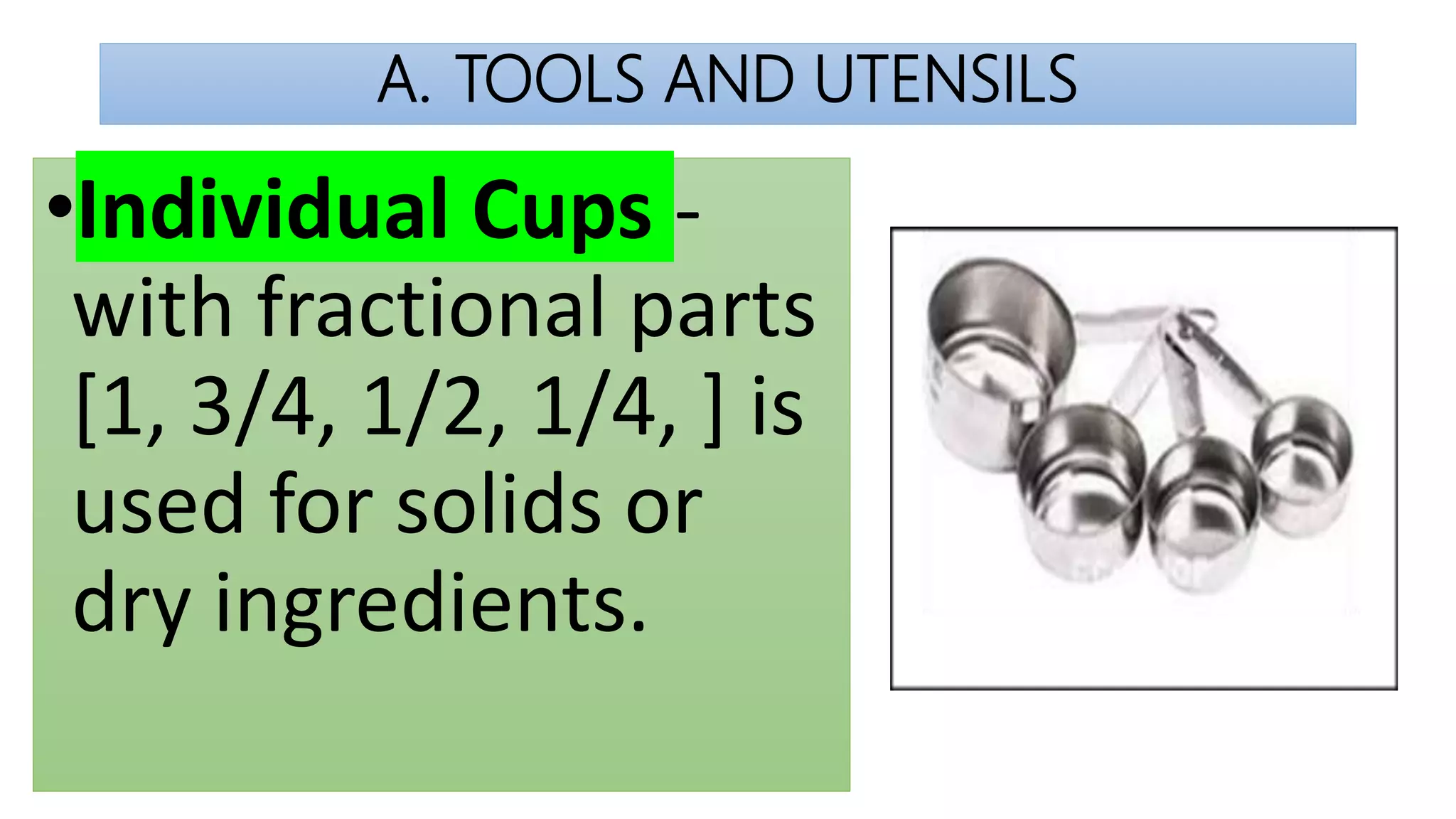 Tools, utensils and equipment in preparing sandwiches | PPTX