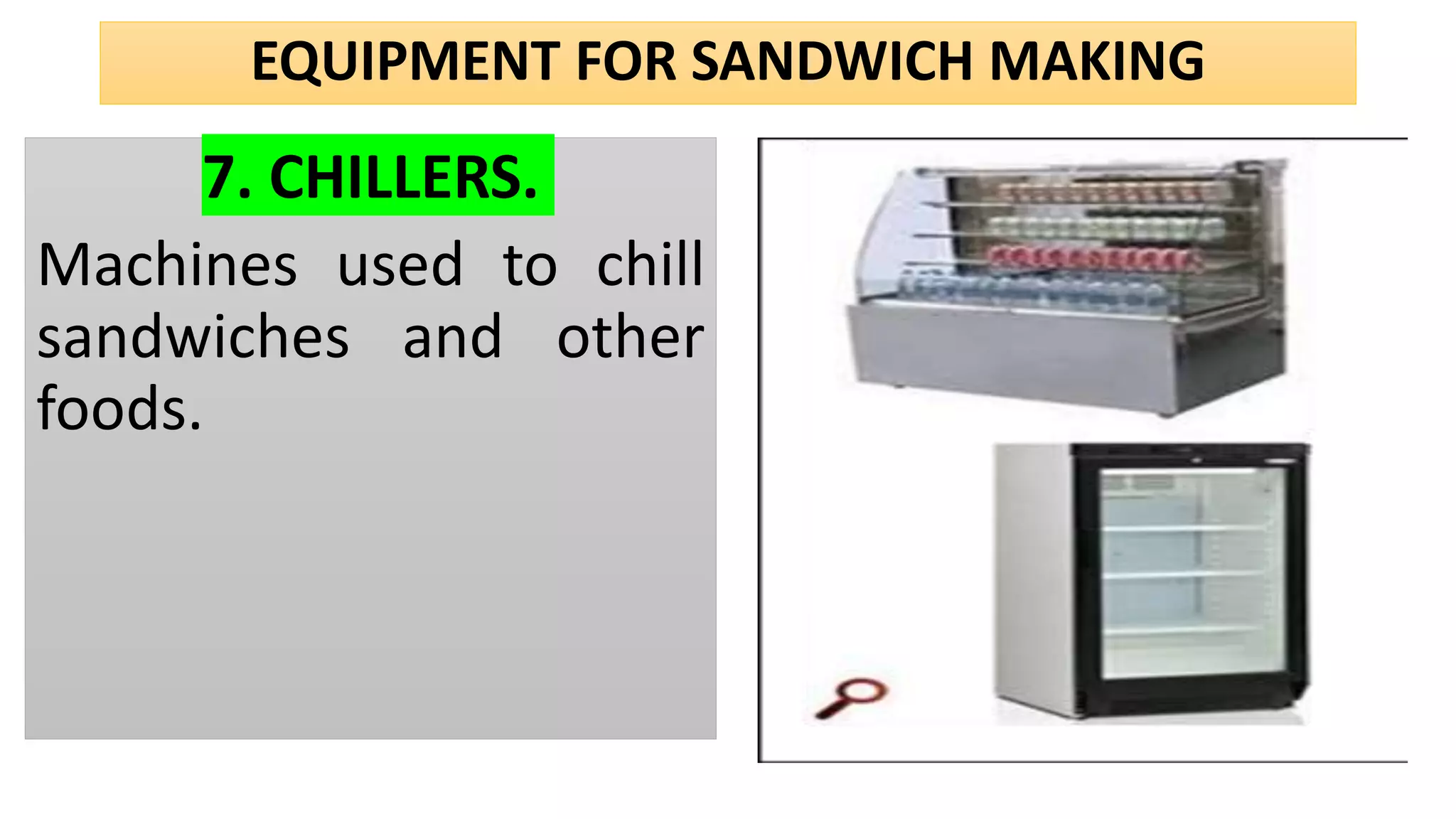 Tools, utensils and equipment in preparing sandwiches | PPTX