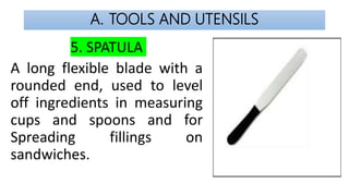 Tools, utensils and equipment in preparing sandwiches | PPTX