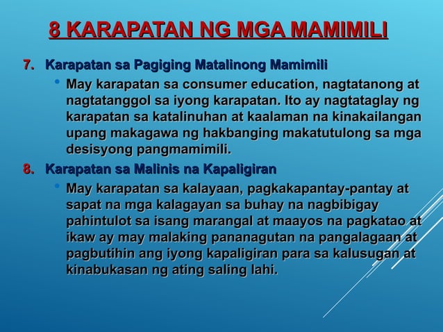G9 AP Q1 Week 7 Karapatan at Tungkulin ng Mamimili.ppt