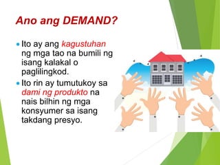 G9 AP Q2 Week 1-2 Salik sa Demand powerpoint | PPT