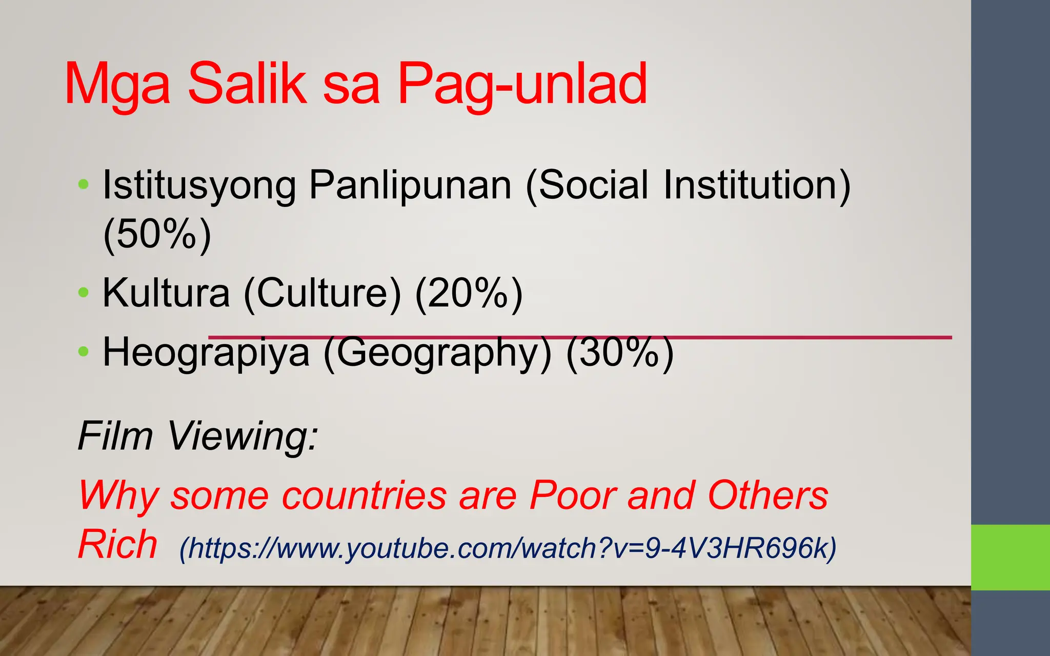 G9 AP Q4 Week 1 Palatandaan ng Pambansang kaunlaran.pptx