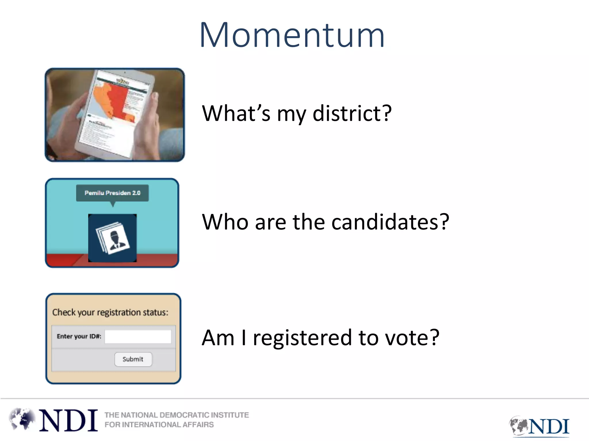 Electoral transparency and open election data - michael mcnulty (ndi) | PPT