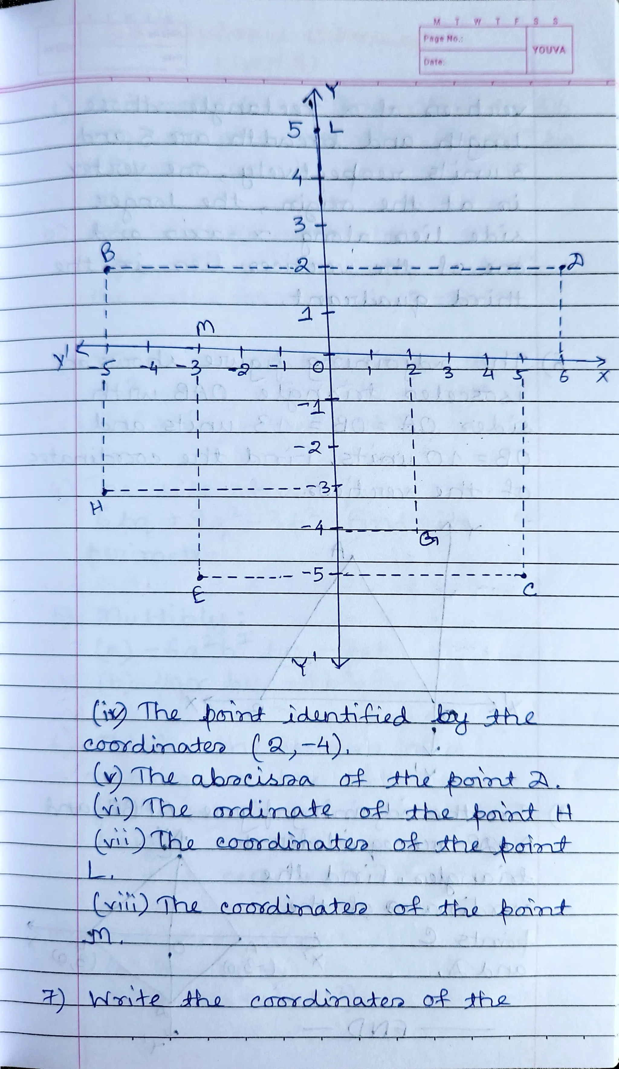 CBSE Grade 9 Mathematics Coordinate Geometry Worksheet (MLA) | PDF
