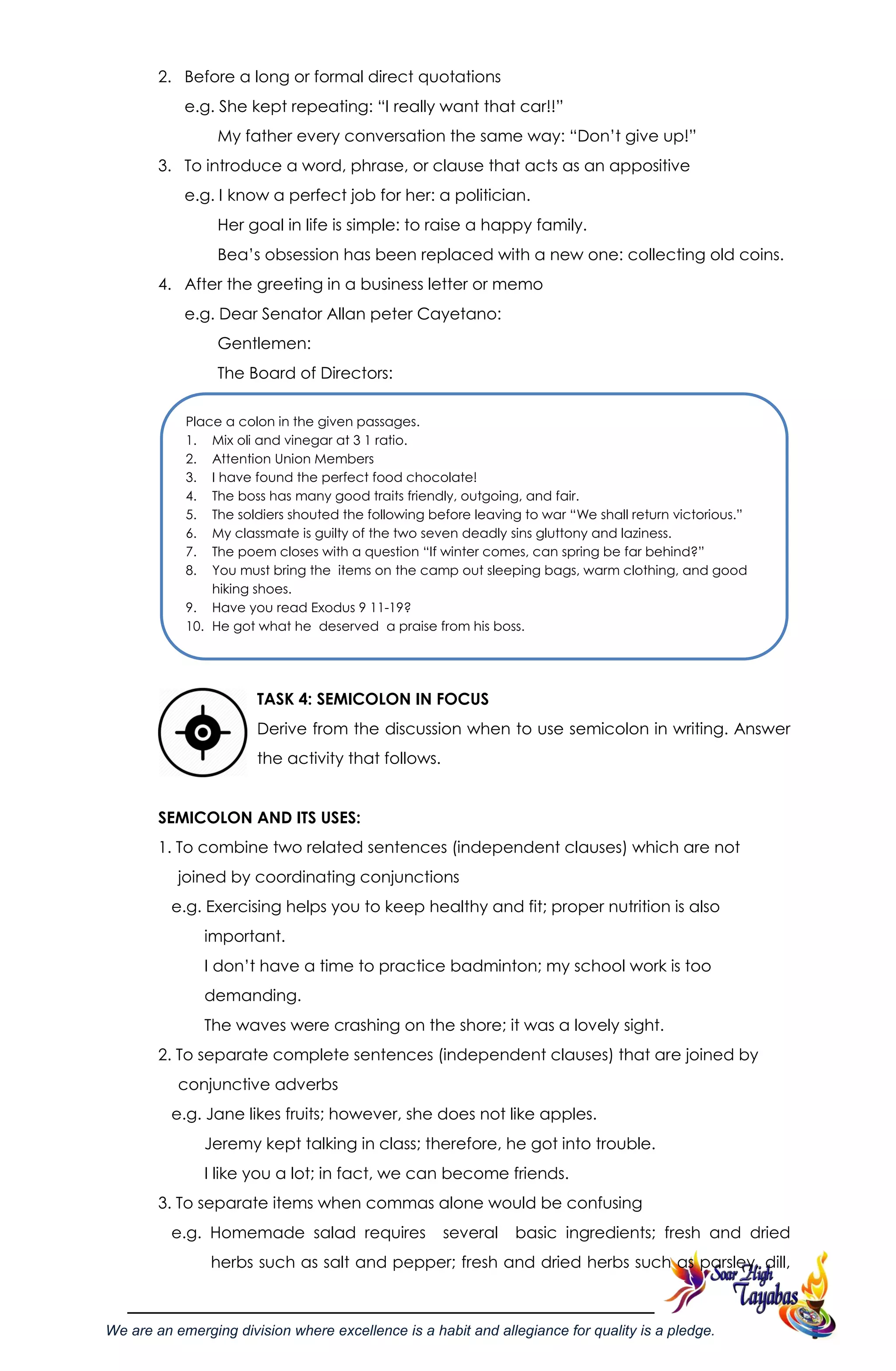 G9 english lesson exemplar 1st quarter | PDF