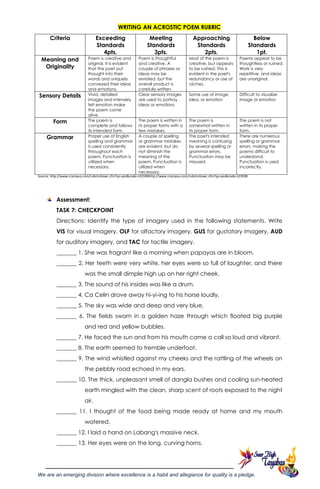 G9 english lesson exemplar 1st quarter | PDF