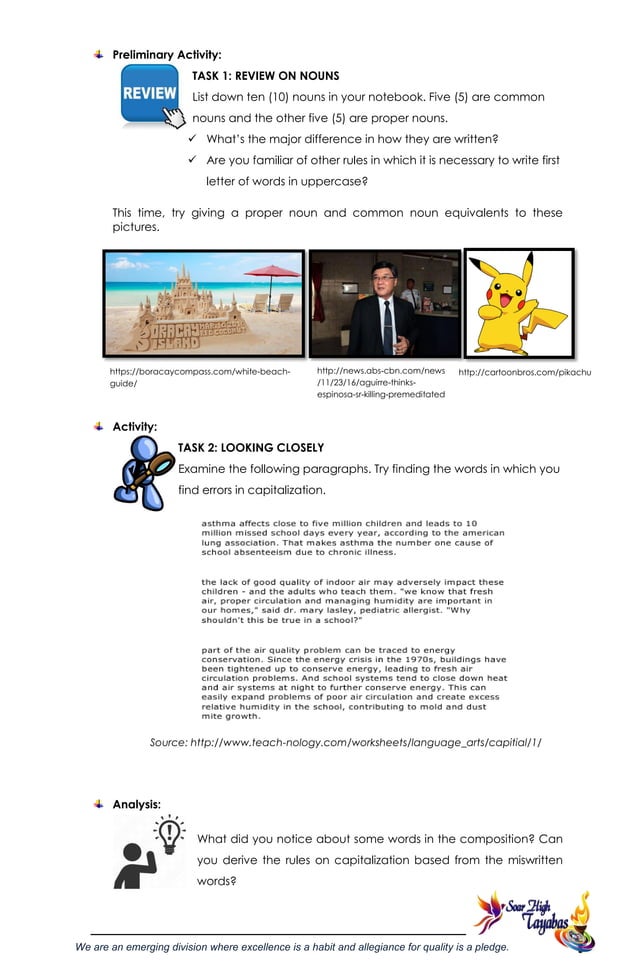 G9 english lesson exemplar 1st quarter | PDF