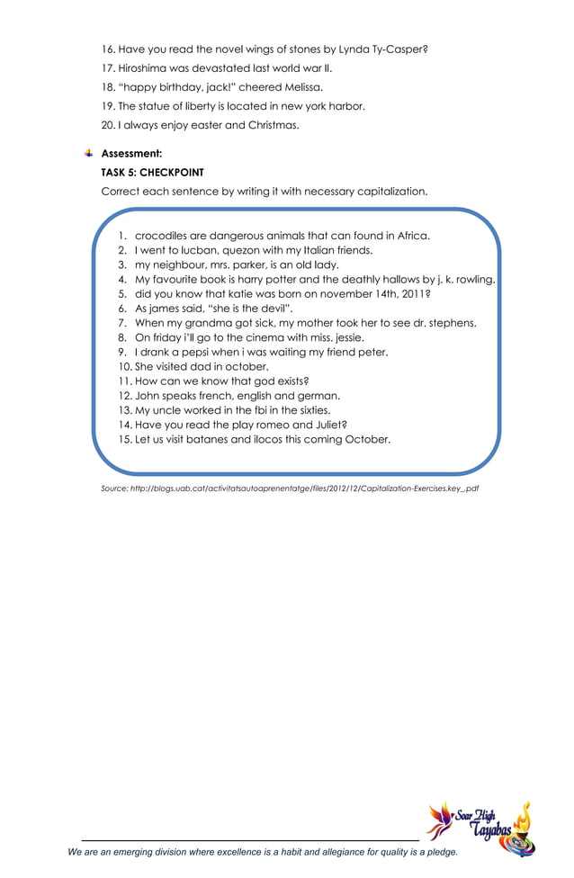 G9 english lesson exemplar 1st quarter | PDF