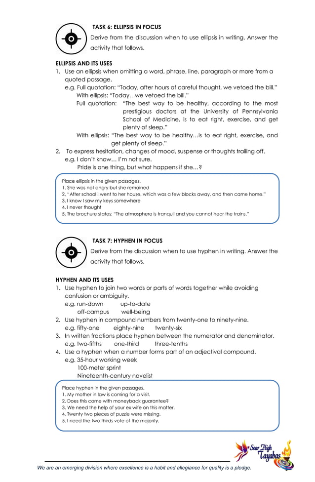 G9 english lesson exemplar 1st quarter | PDF