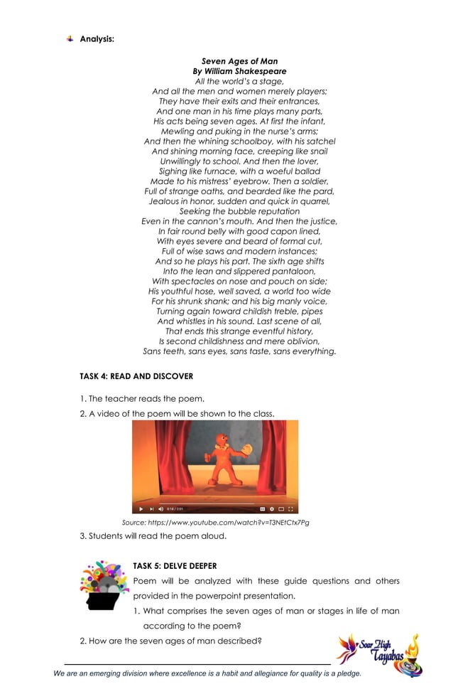 G9 english lesson exemplar 1st quarter | PDF