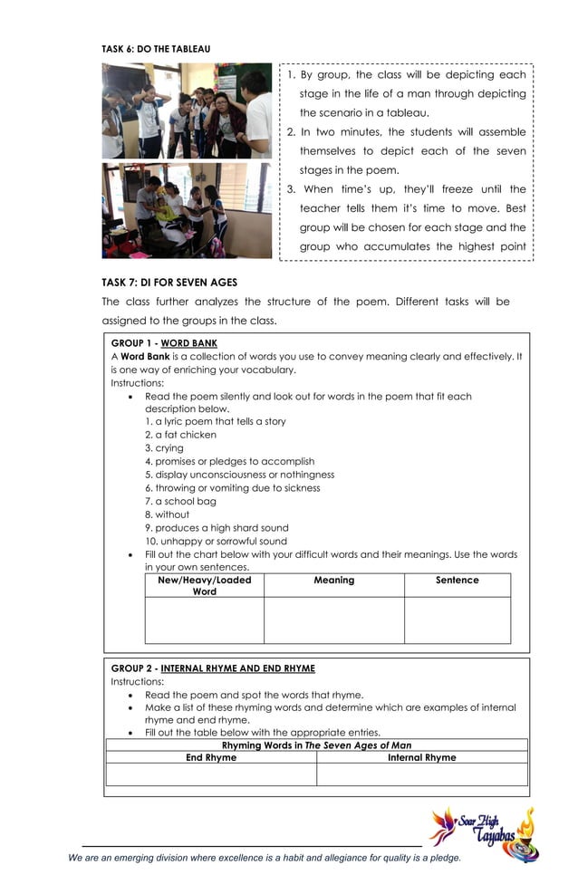G9 english lesson exemplar 1st quarter | PDF