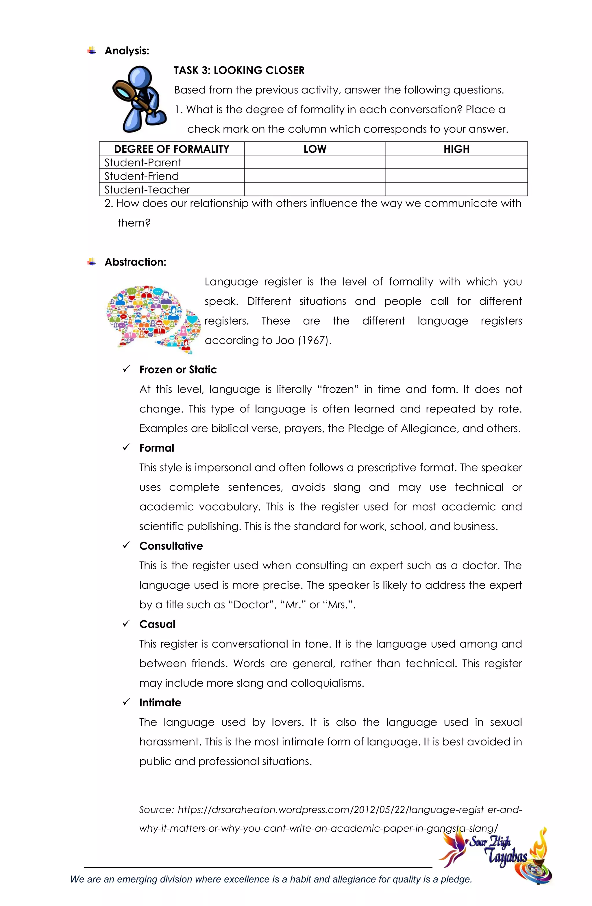 Grade 9 english lesson exemplar 2nd quarter | PDF