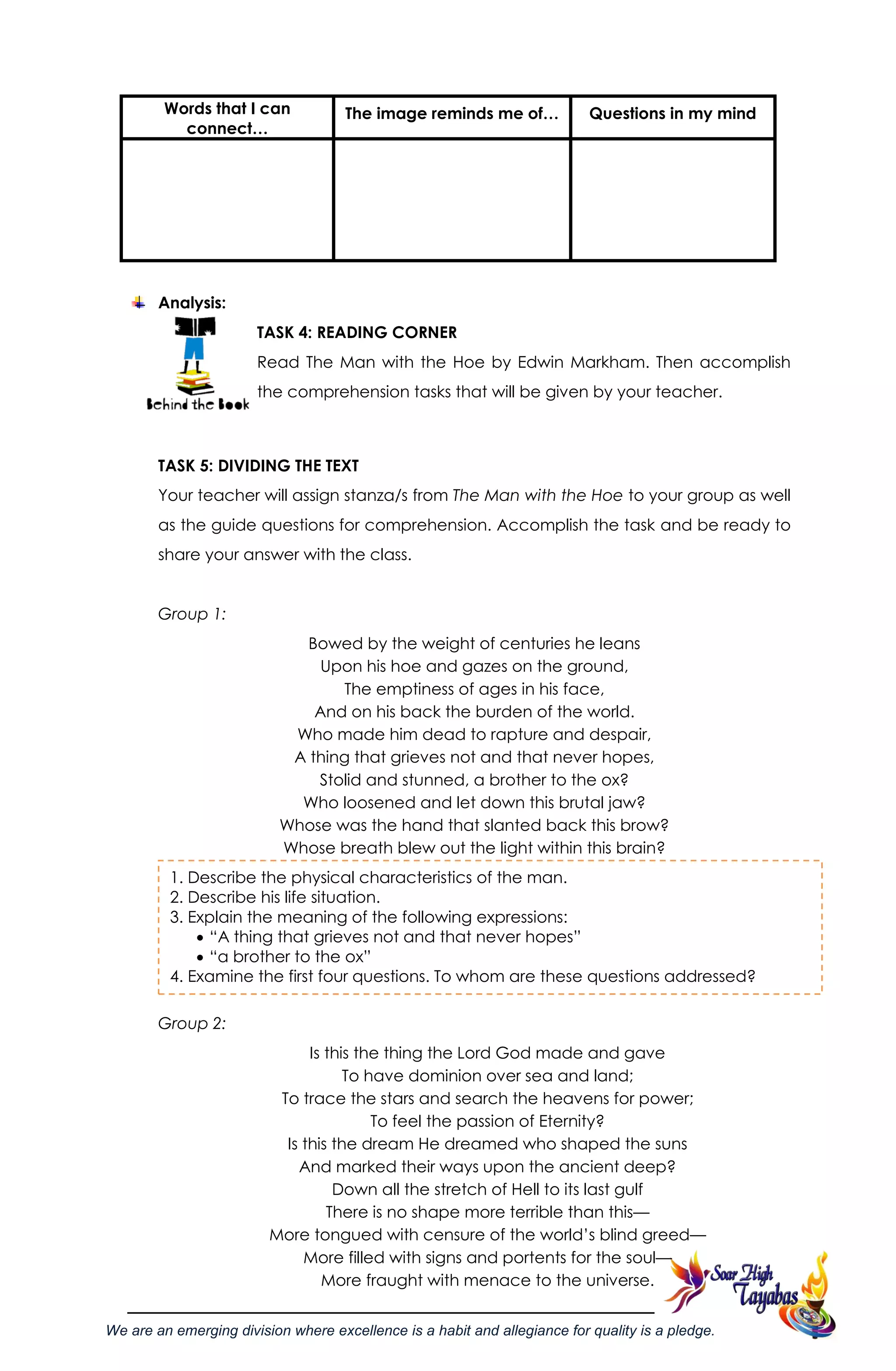 Grade 9 english lesson exemplar 2nd quarter | PDF