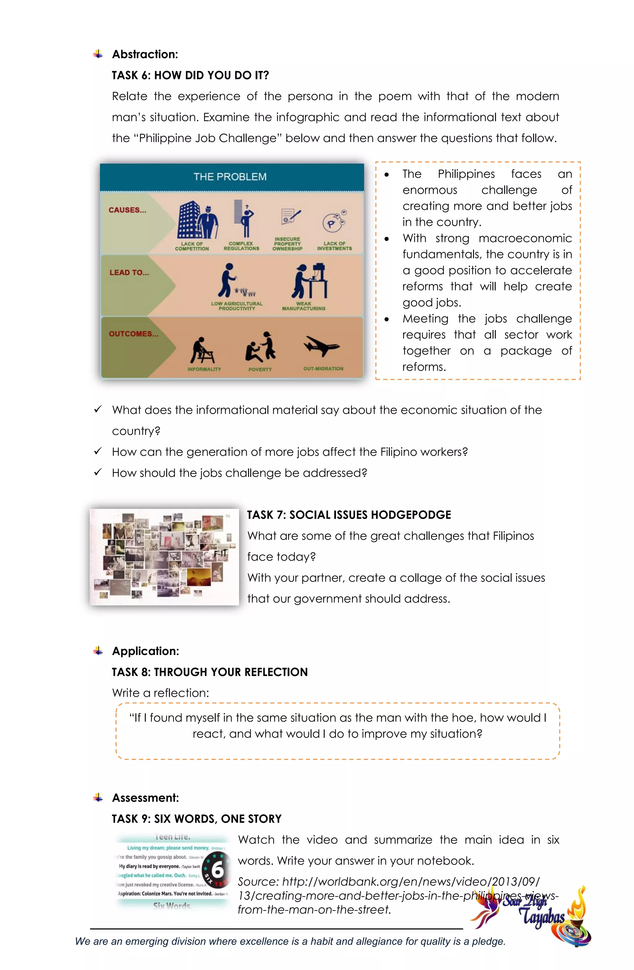 Grade 9 english lesson exemplar 2nd quarter | PDF