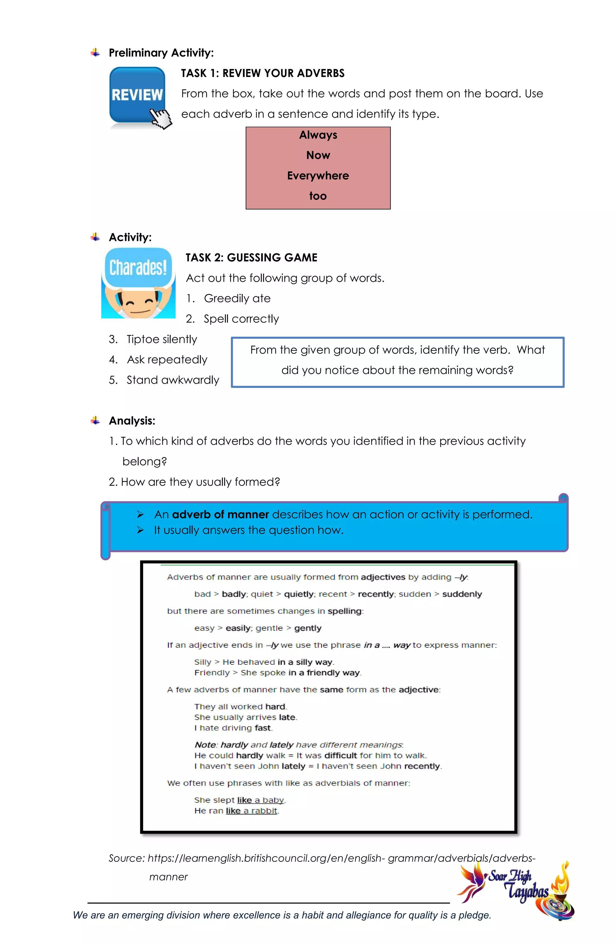 Grade 9 english lesson exemplar 2nd quarter | PDF