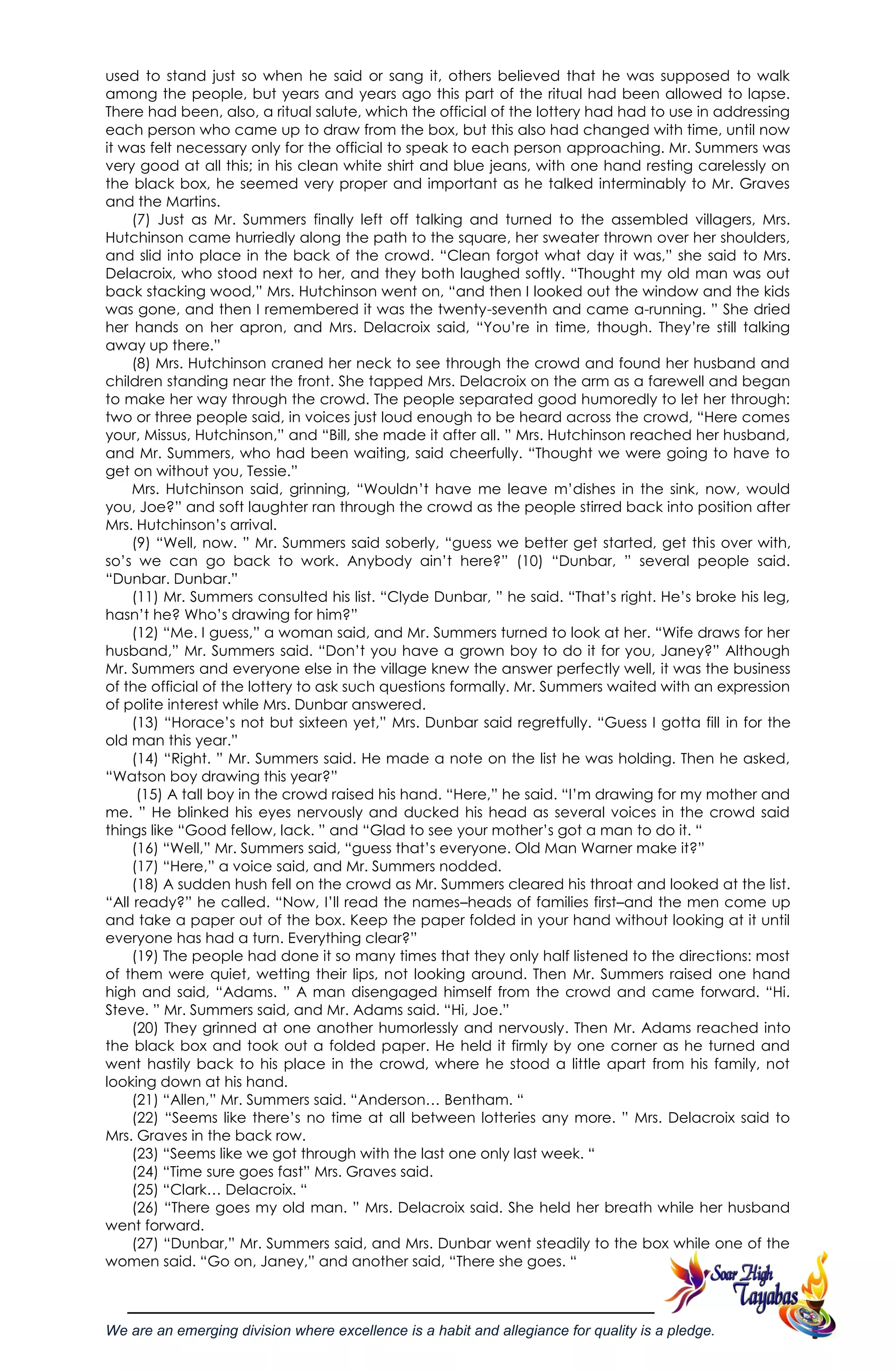 Grade 9 english lesson exemplar 2nd quarter | PDF