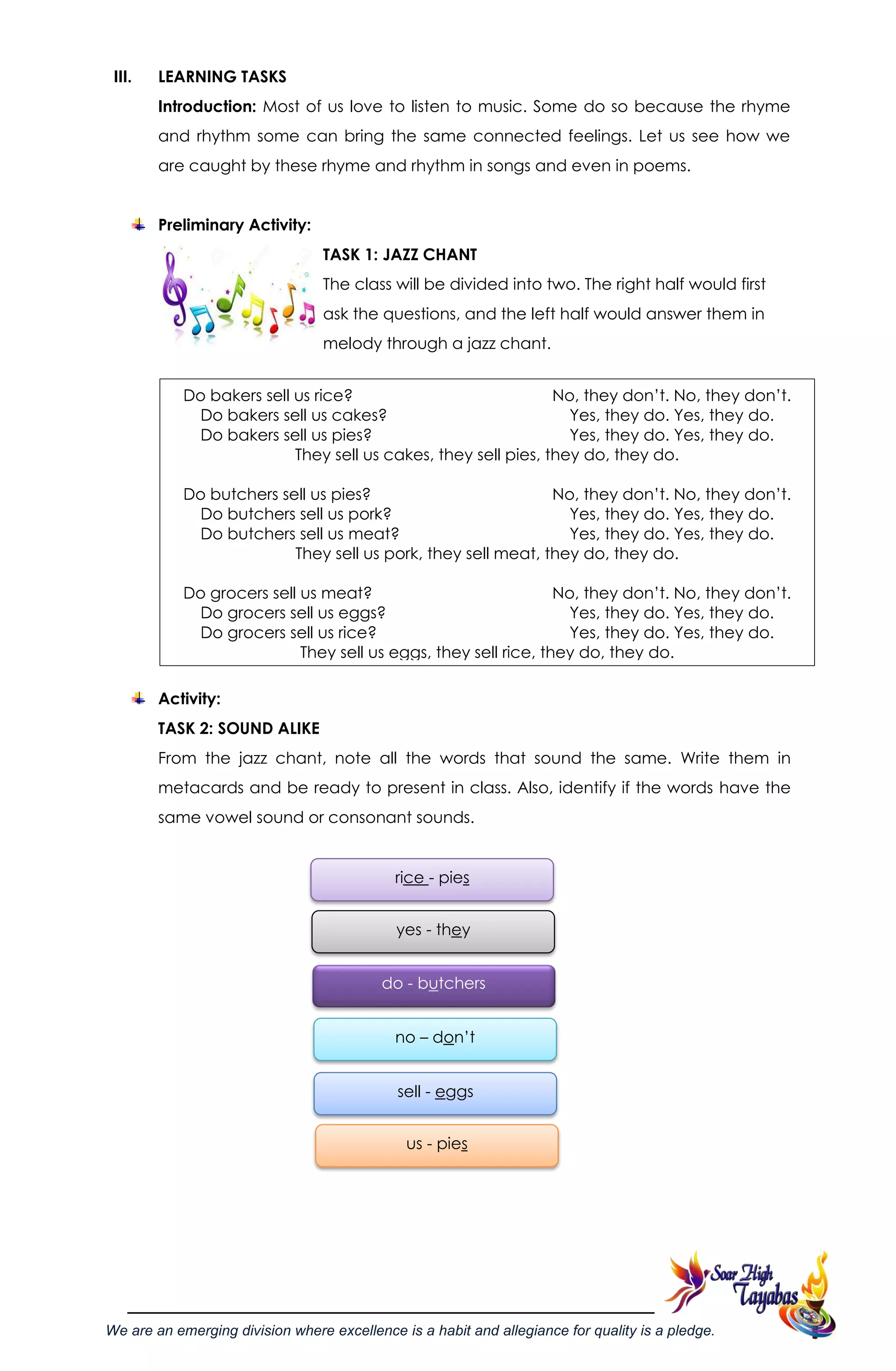 Grade 9 english lesson exemplar 2nd quarter | PDF