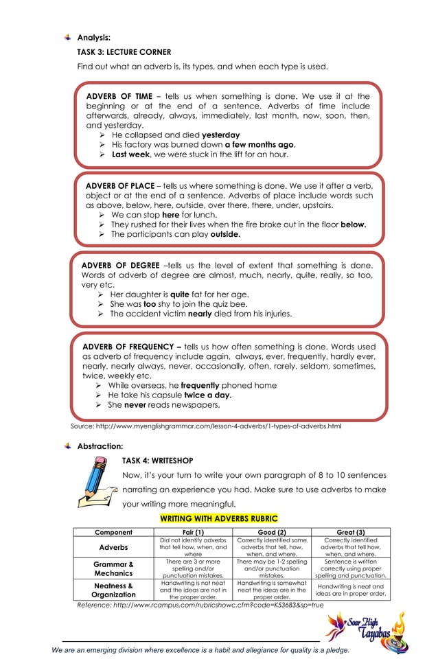 Grade 9 english lesson exemplar 2nd quarter | PDF