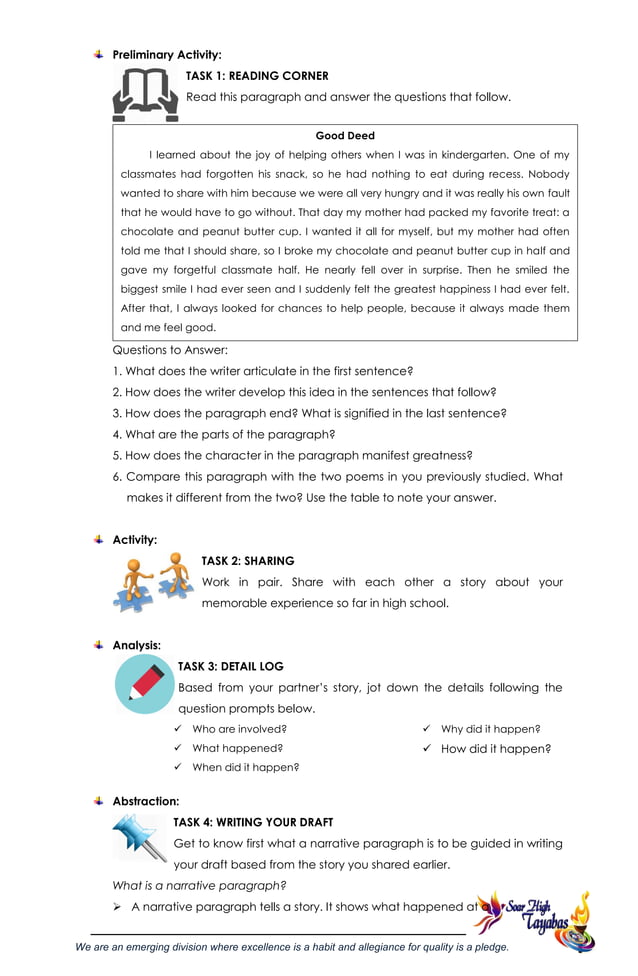 Grade 9 english lesson exemplar 2nd quarter | PDF
