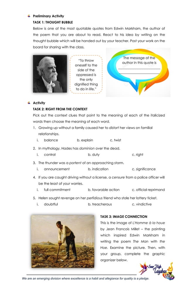 Grade 9 english lesson exemplar 2nd quarter | PDF