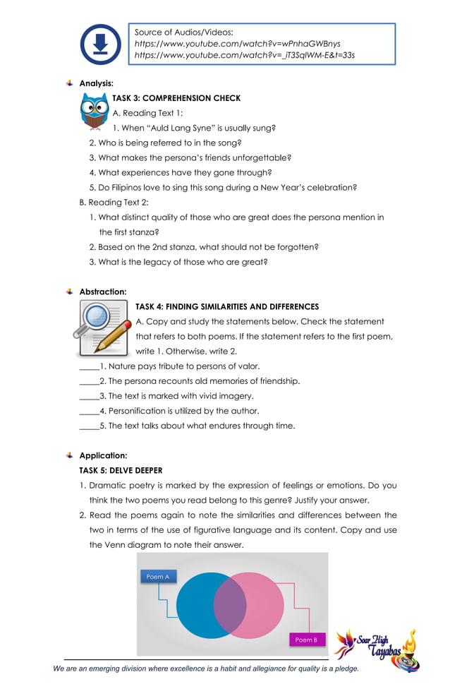 Grade 9 english lesson exemplar 2nd quarter | PDF