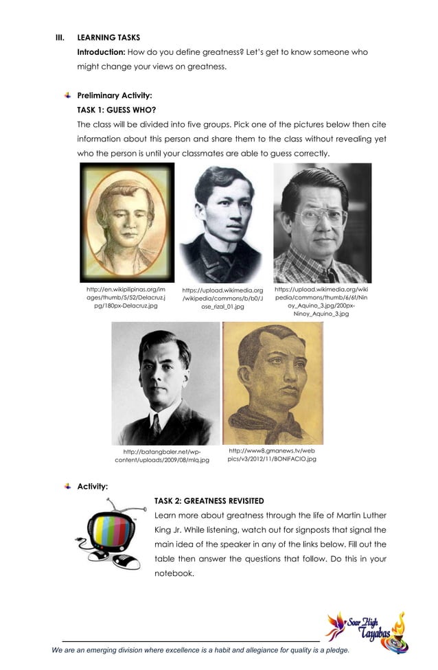 Grade 9 english lesson exemplar 2nd quarter | PDF