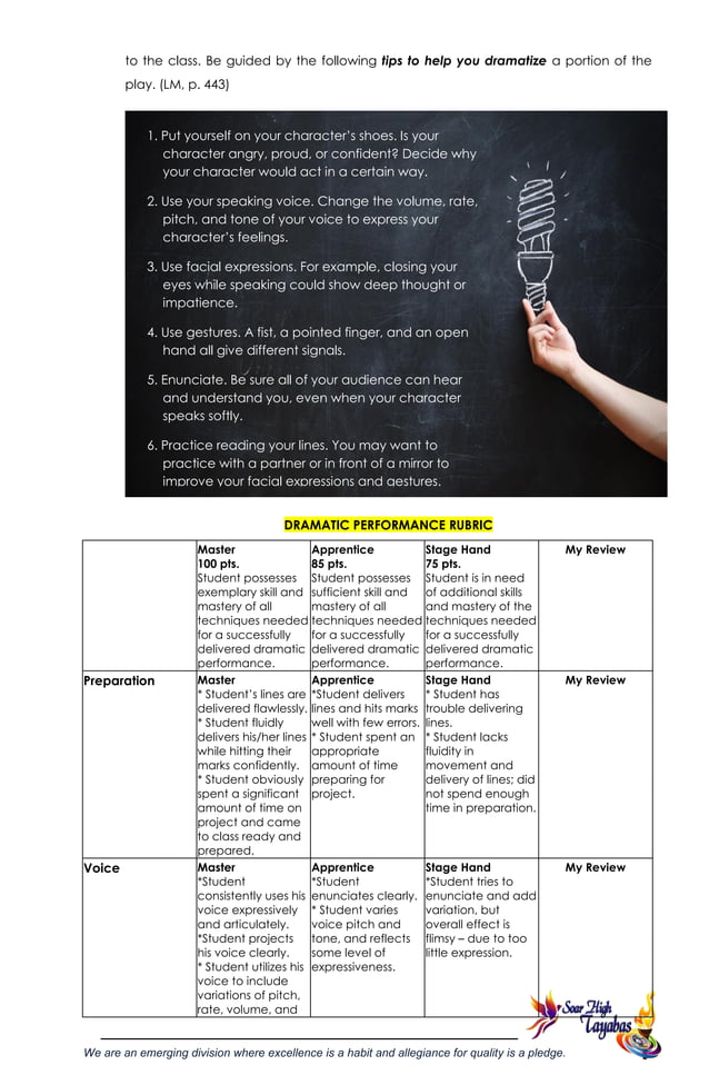 Grade 9 english lesson exemplar 4th quarter | PDF | Musical Instruments ...