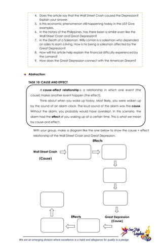 Grade 9 english lesson exemplar 4th quarter | PDF