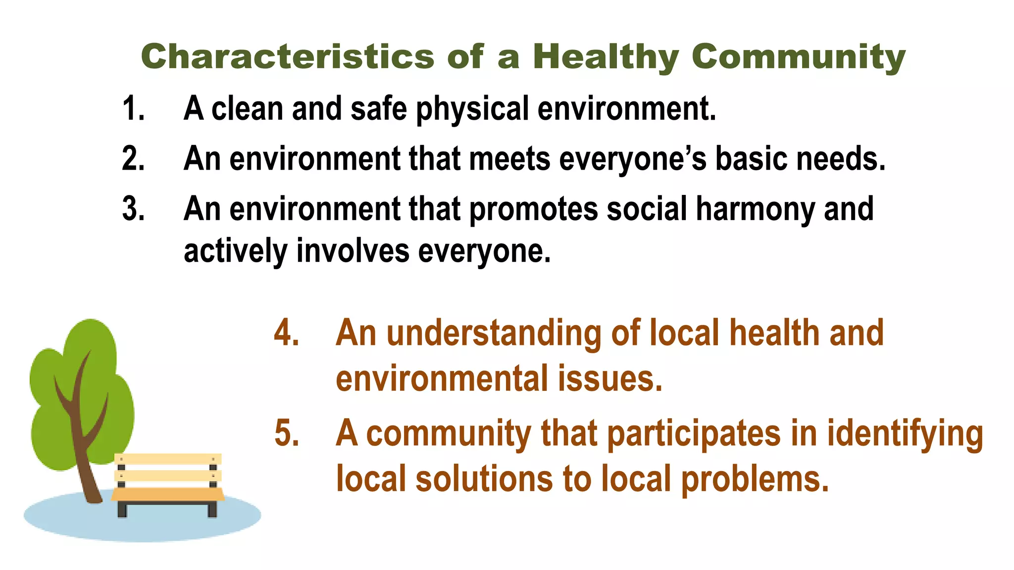 Grade 9 Health. First Quarter. Lesson 1. The Concepts of Community and ...