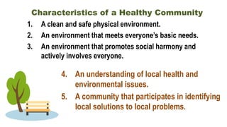 Grade 9 Health. First Quarter. Lesson 1. The Concepts of Community and ...