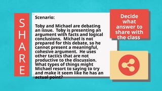 G9 Logical Fallacies Presentation and Lesson | PPTX