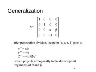 Projection Matrices | PPT
