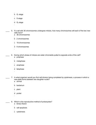 G9 mitosis mc quiz | RTF