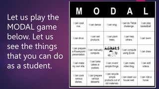 English 9 Quarter 1 MODALS: Prohibition, Obligation and Permission.pptx