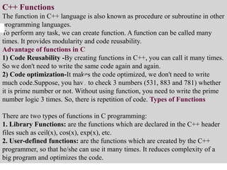 C++ Unit 1PPT which contains the Introduction and basic o C++ with ...