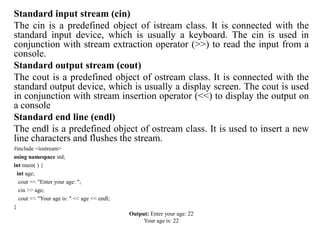 C++ Unit 1PPT which contains the Introduction and basic o C++ with OOOps concepts | PPT