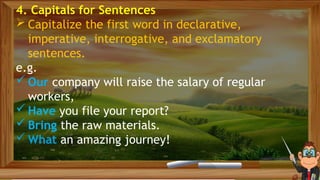 Capitalization Lesson 5 English 9 K to 12 Curriculum | PPTX | Homework ...