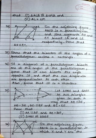 Grade 9 - CBSE - Quadrilaterals - Worksheet (RSA) | PDF