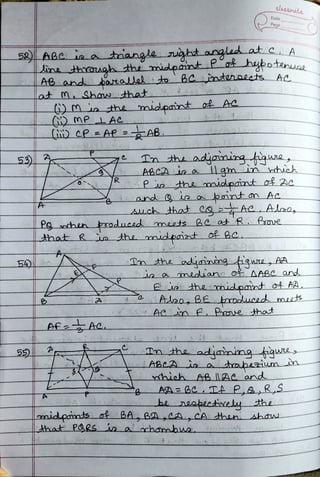 CBSE Grade 9 Mathematics Quadrilaterals Worksheet (RSA) | PDF